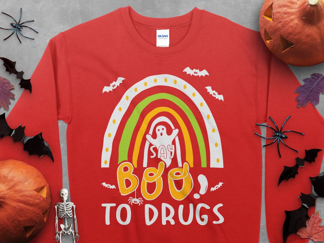 Red Ribbon Week Svg Png, Say Boo to Drugs Svg, Drug Free Svg, Red ...