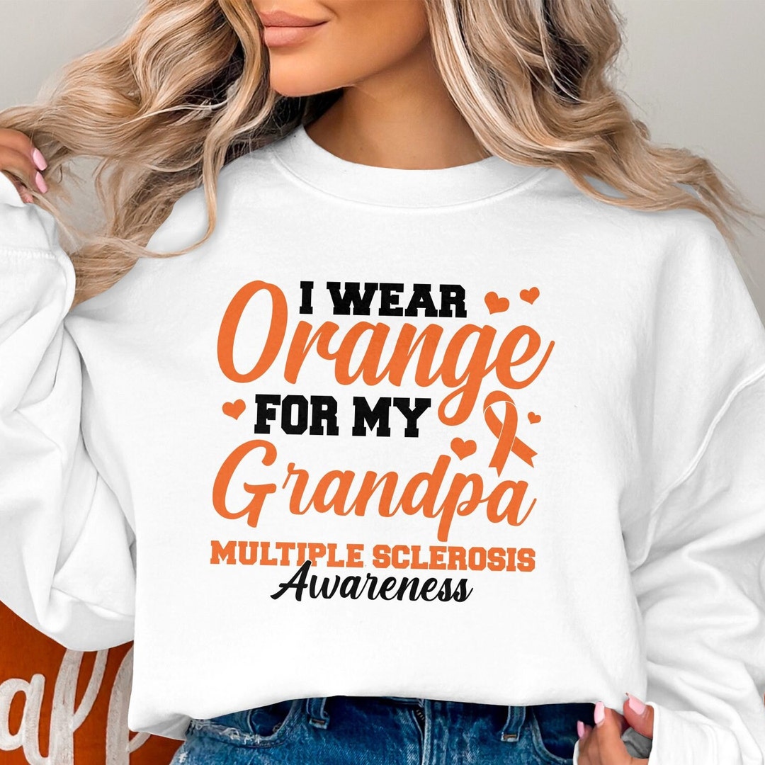 MS Svg Png Multiple Sclerosis Awareness Svg Cricut, I Wear Orange for ...