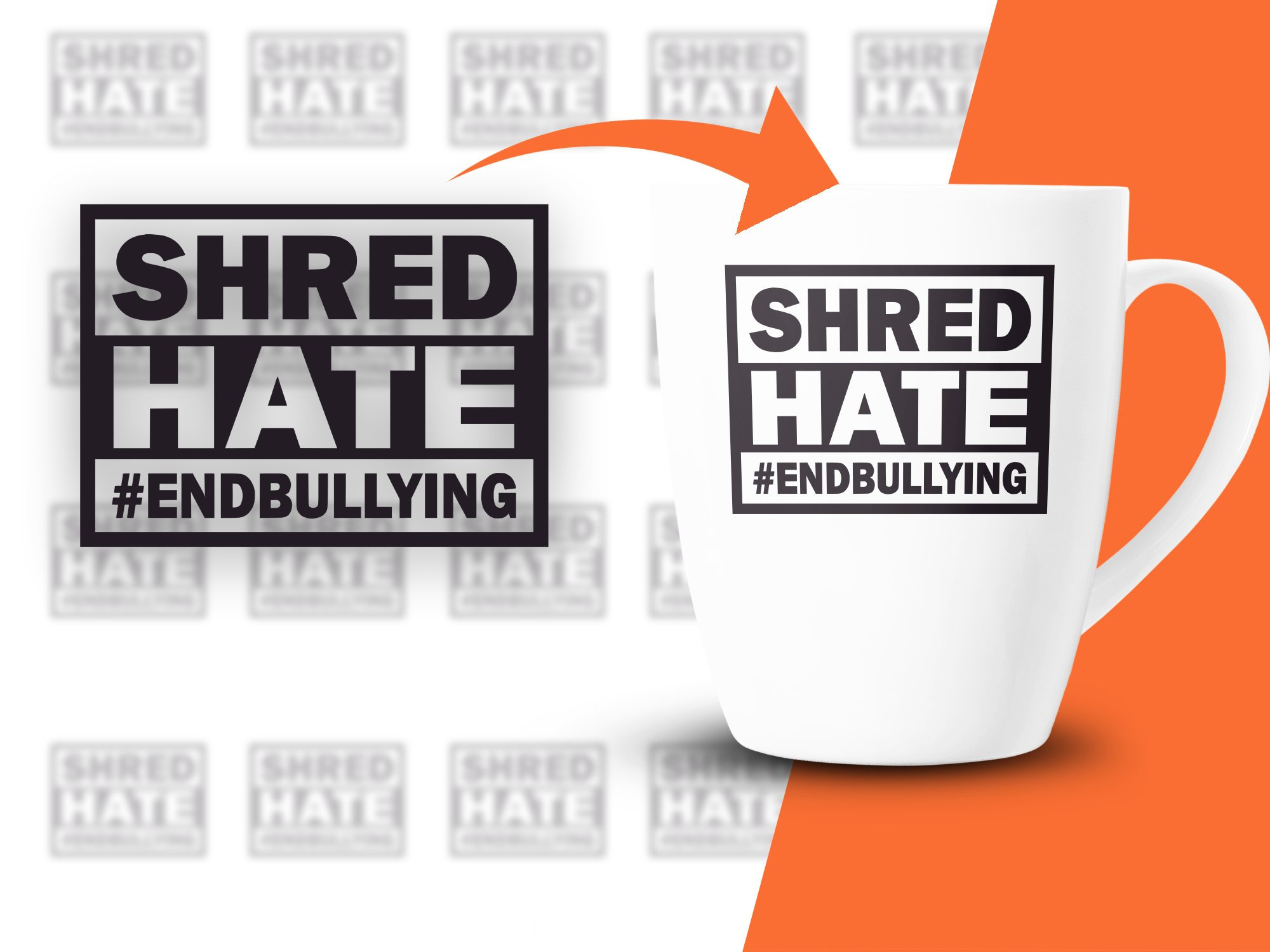 Unity Day Svg Png Shred Hate endbullying Svg Anti Bully - Etsy