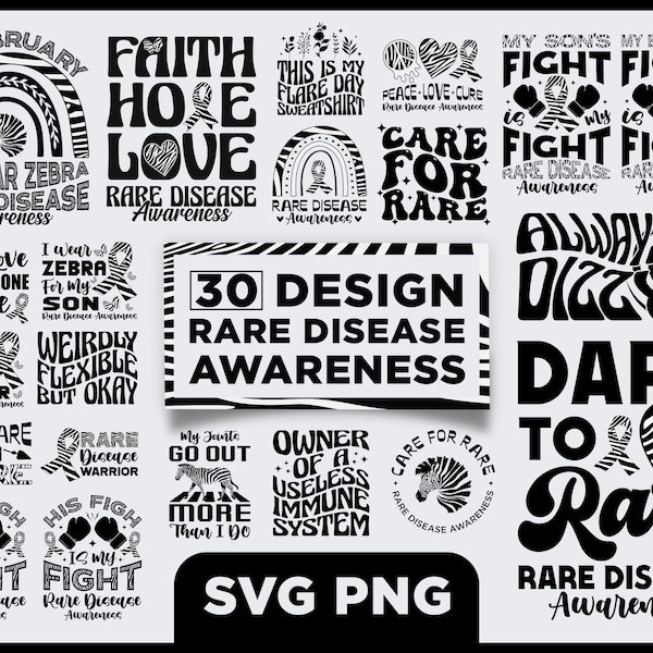 Rare Disease Svg - Etsy
