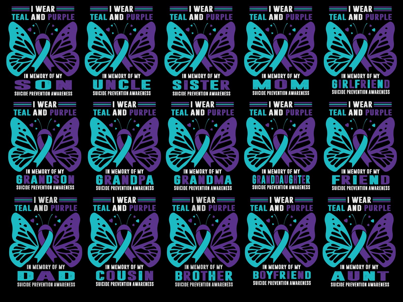 Suicide Prevention Awareness Svg Png Bundle, Suicide Prevention Week ...