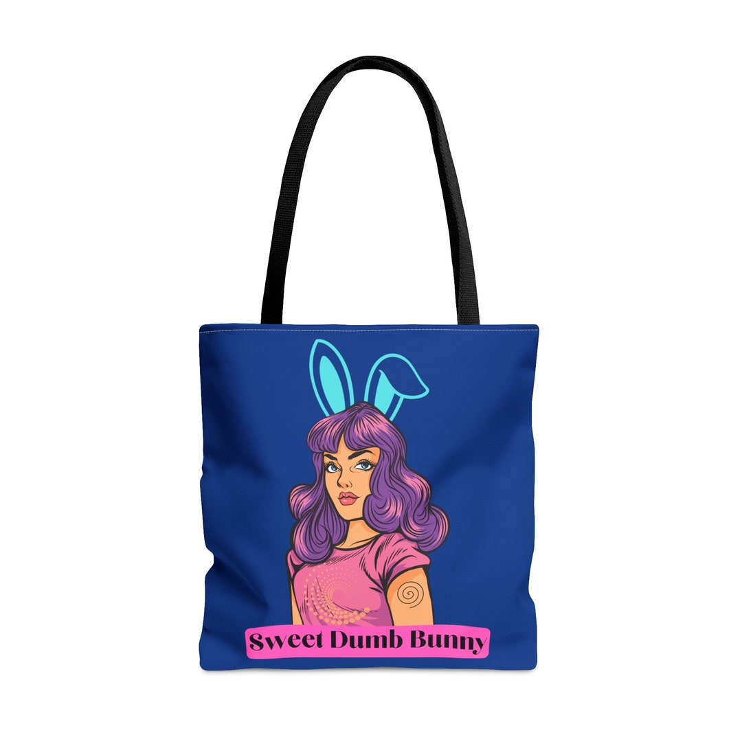 Sweet Dumb Bunny, Hypnosis Themed, Smutty's Place Large Tote Bag in ...
