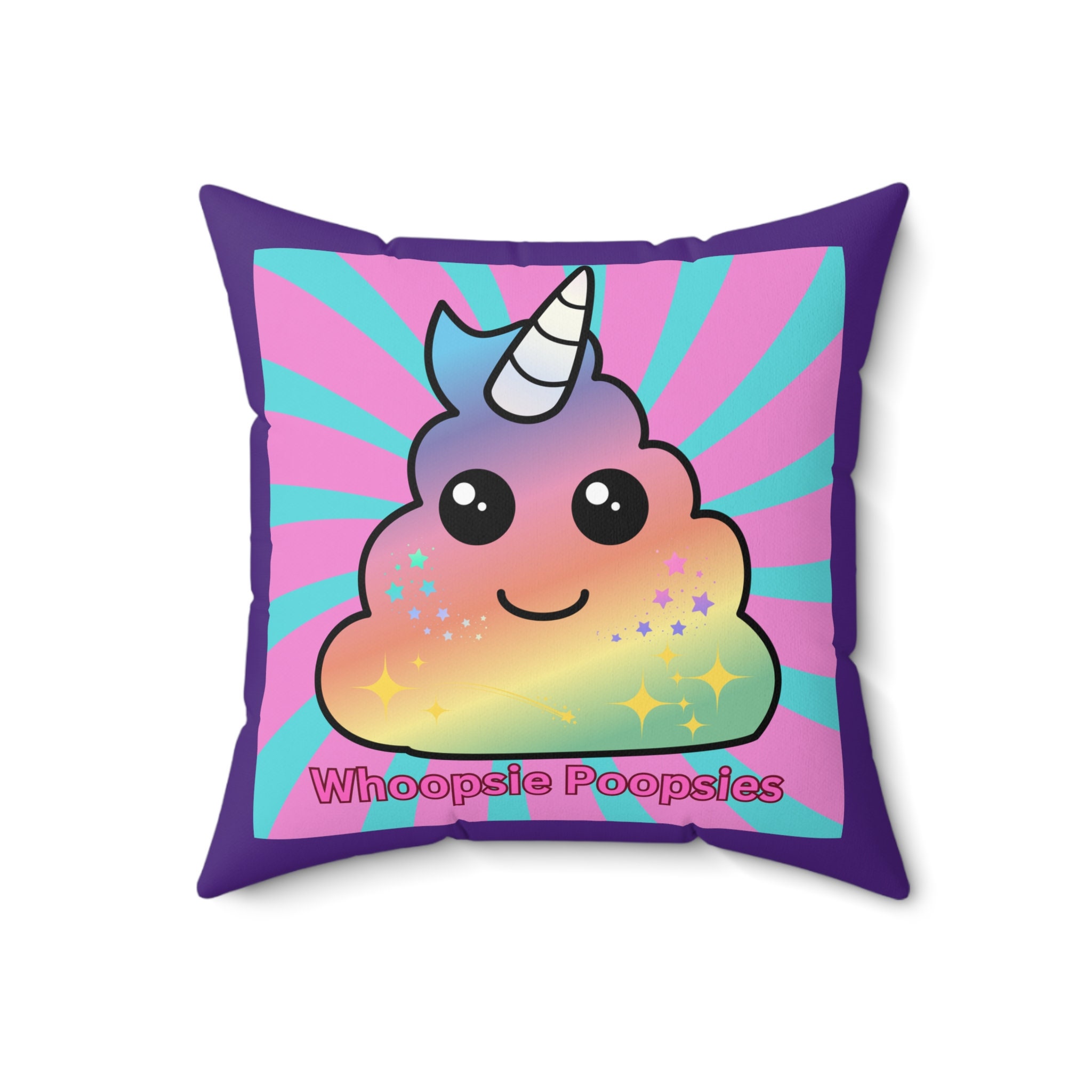 Whoopsie Poopsies Unicorn Poop Pillow Funny Smutty Pillow - Etsy