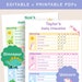 Kids Daily Checklist, Editable Chores, Checklist for Kids, Daily ...