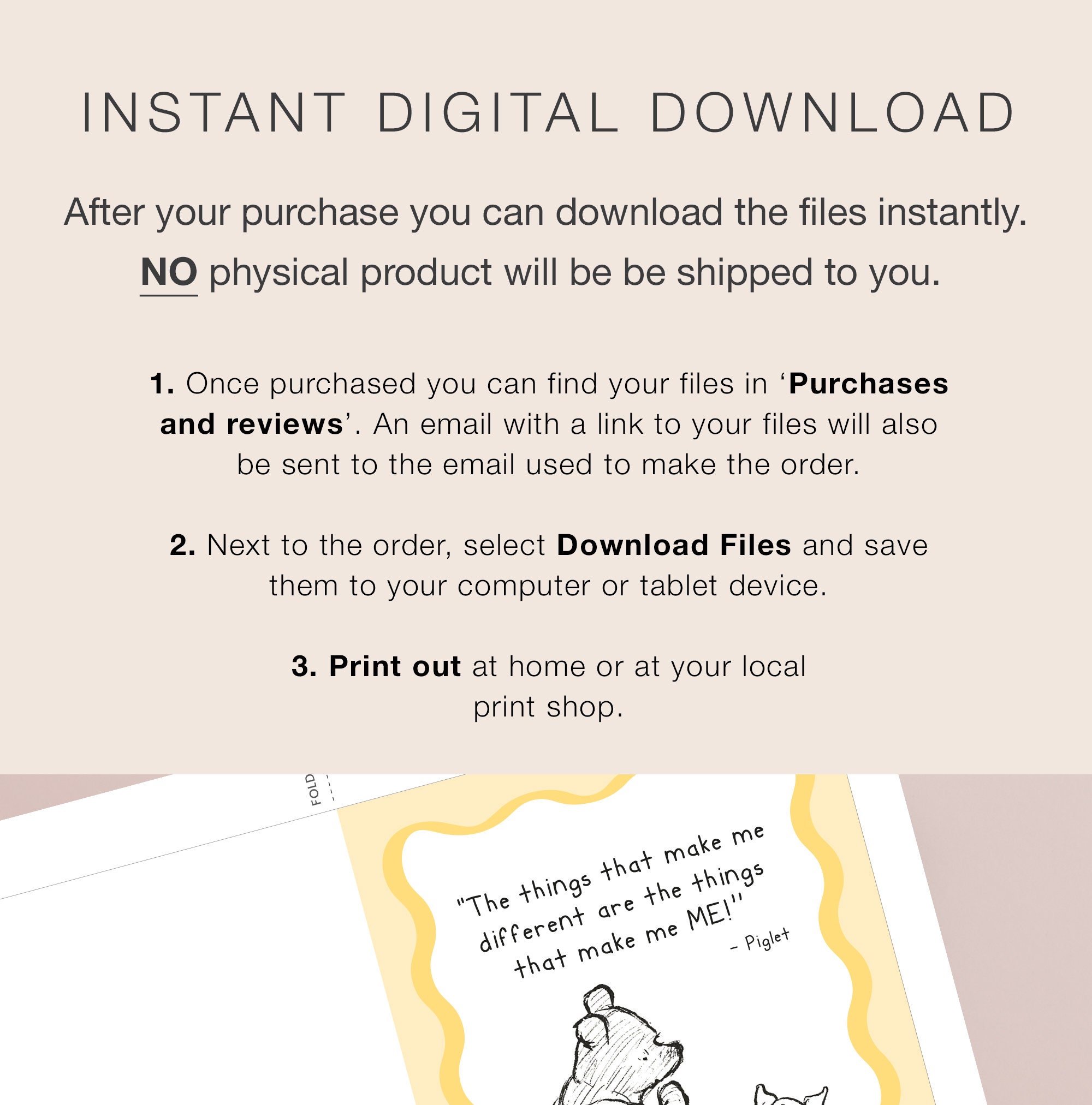 Winnie the Pooh Positive Encouragement Card Printable, Self Confidence ...