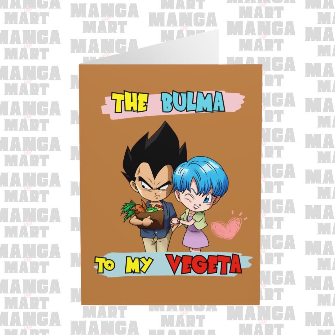 Anime Inspired "the Bulma to My Vegeta!" Valentines Cards (5 Pack) - Etsy