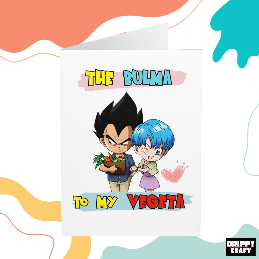 The Bulma to My Vegeta Valentines Cards 5 Pack - Etsy