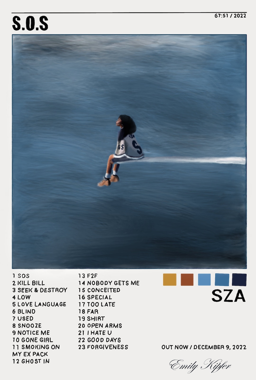 SZA SOS Album Cover Digital Print - Etsy
