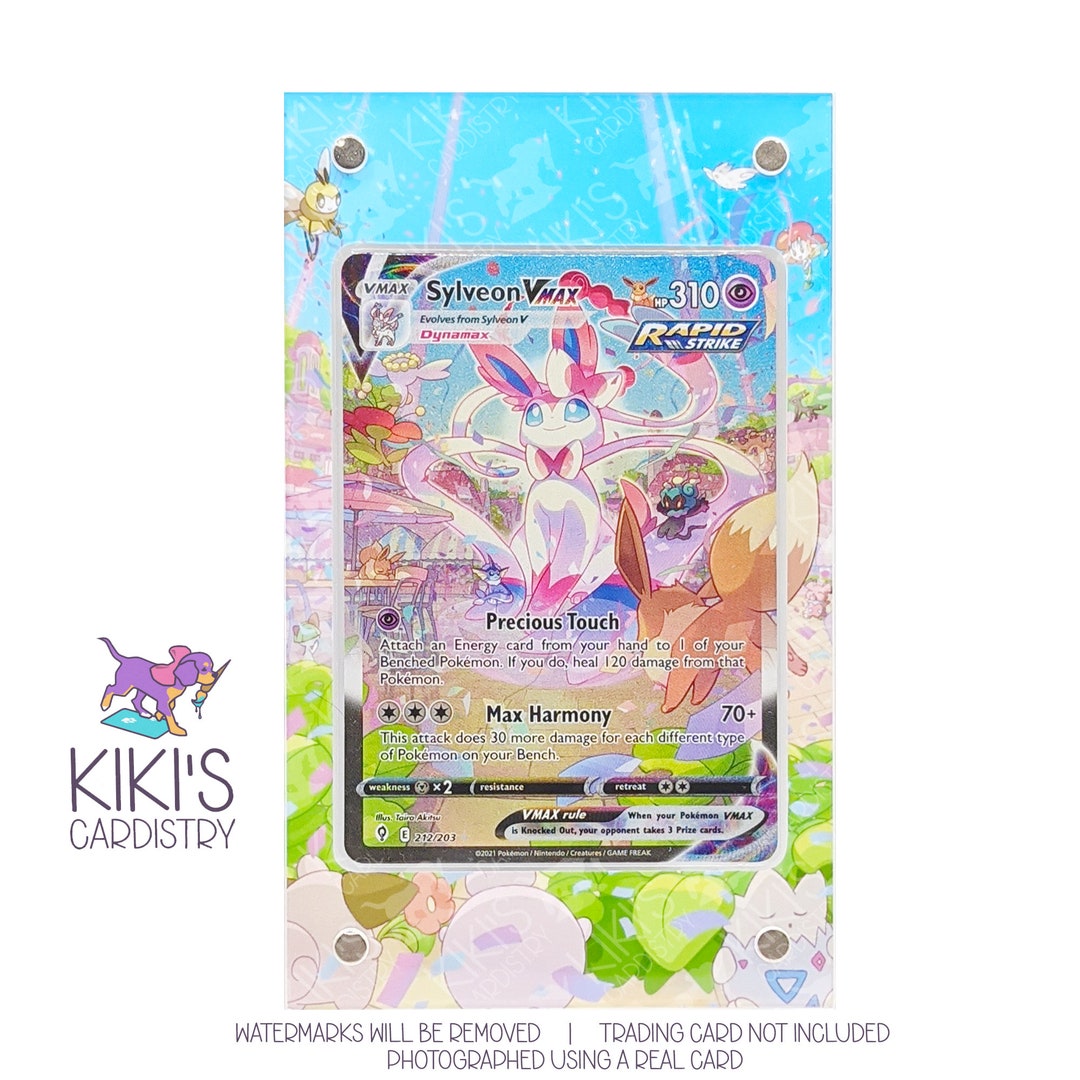 Sylveon VMAX Extended Artwork Acrylic Card Display Case | Evolving ...