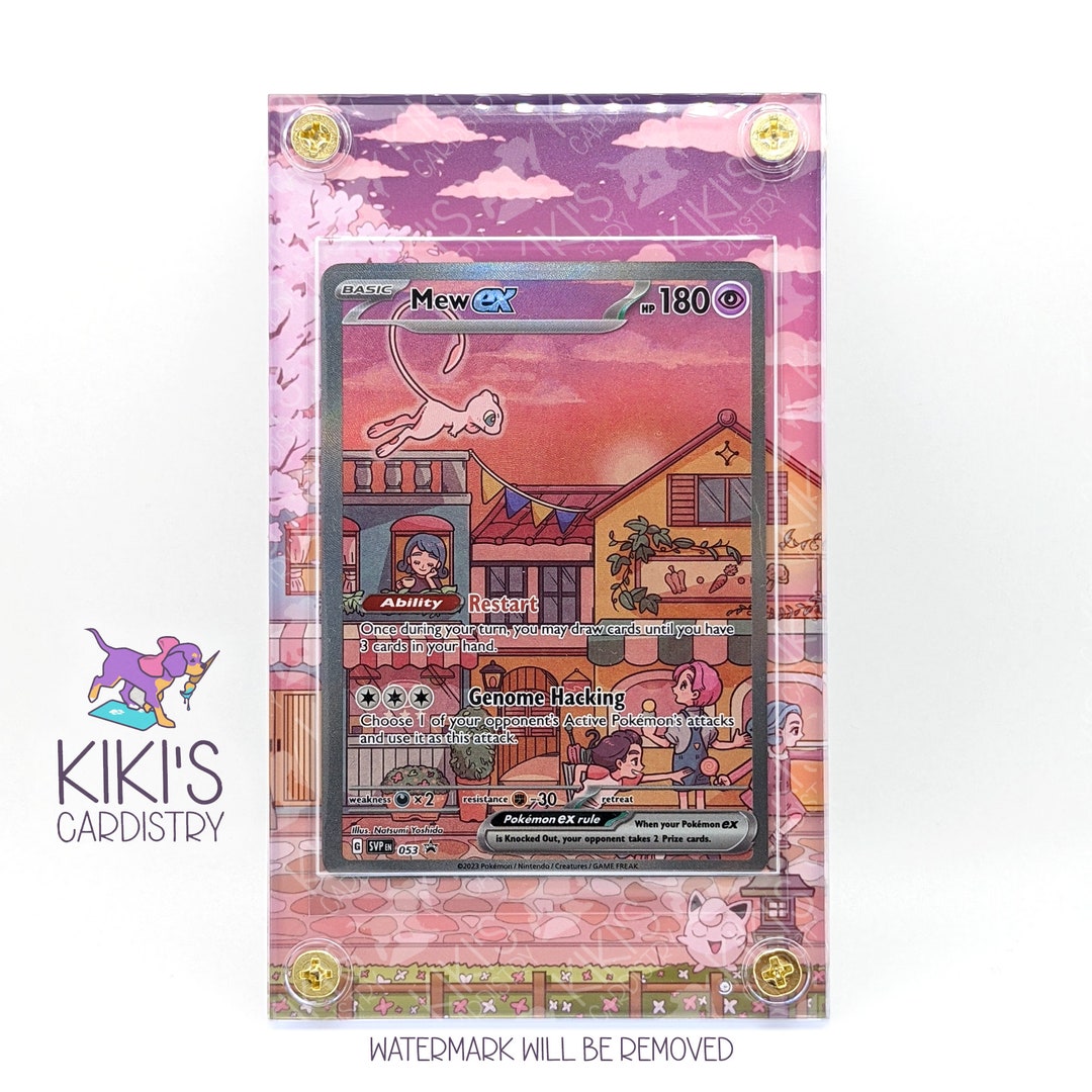 Mew 151 Extended Artwork Acrylic Card Display Case ミュウ SVP 053 - Etsy