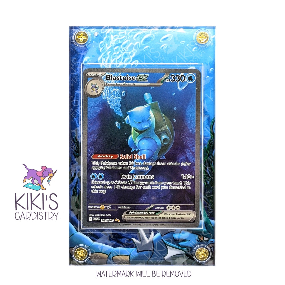 Blastoise 151 Extended Artwork Acrylic Card Display Case カメックス SAR MEW ...
