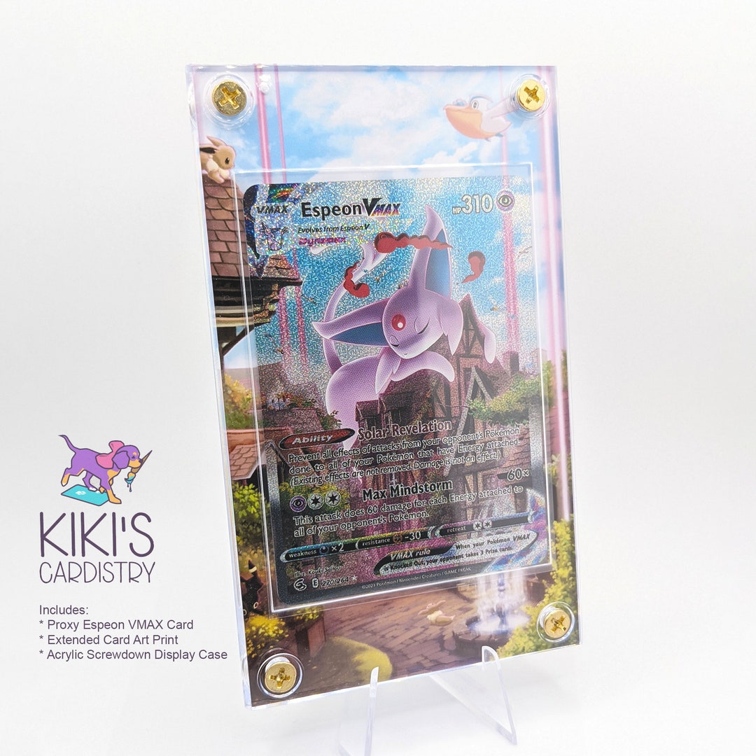 Espeon VMAX Proxy Card & Extended Artwork Acrylic Card Display - Etsy