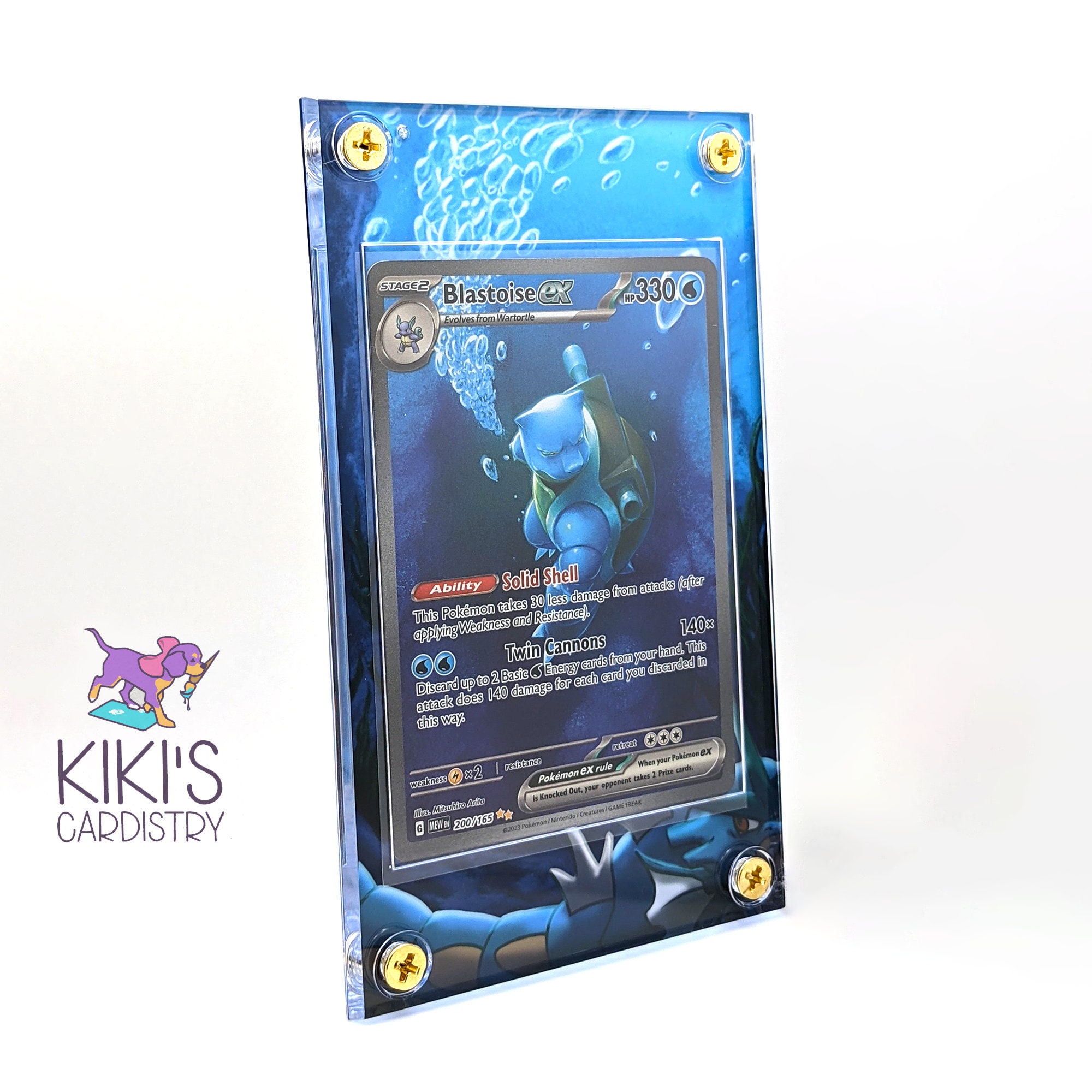 Blastoise 151 Extended Artwork Acrylic Card Display Case カメックス SAR MEW ...