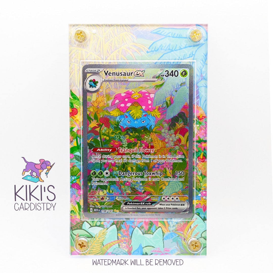 Venusaur 151 Extended Artwork Acrylic Card Display Case フシギバナ SAR MEW ...