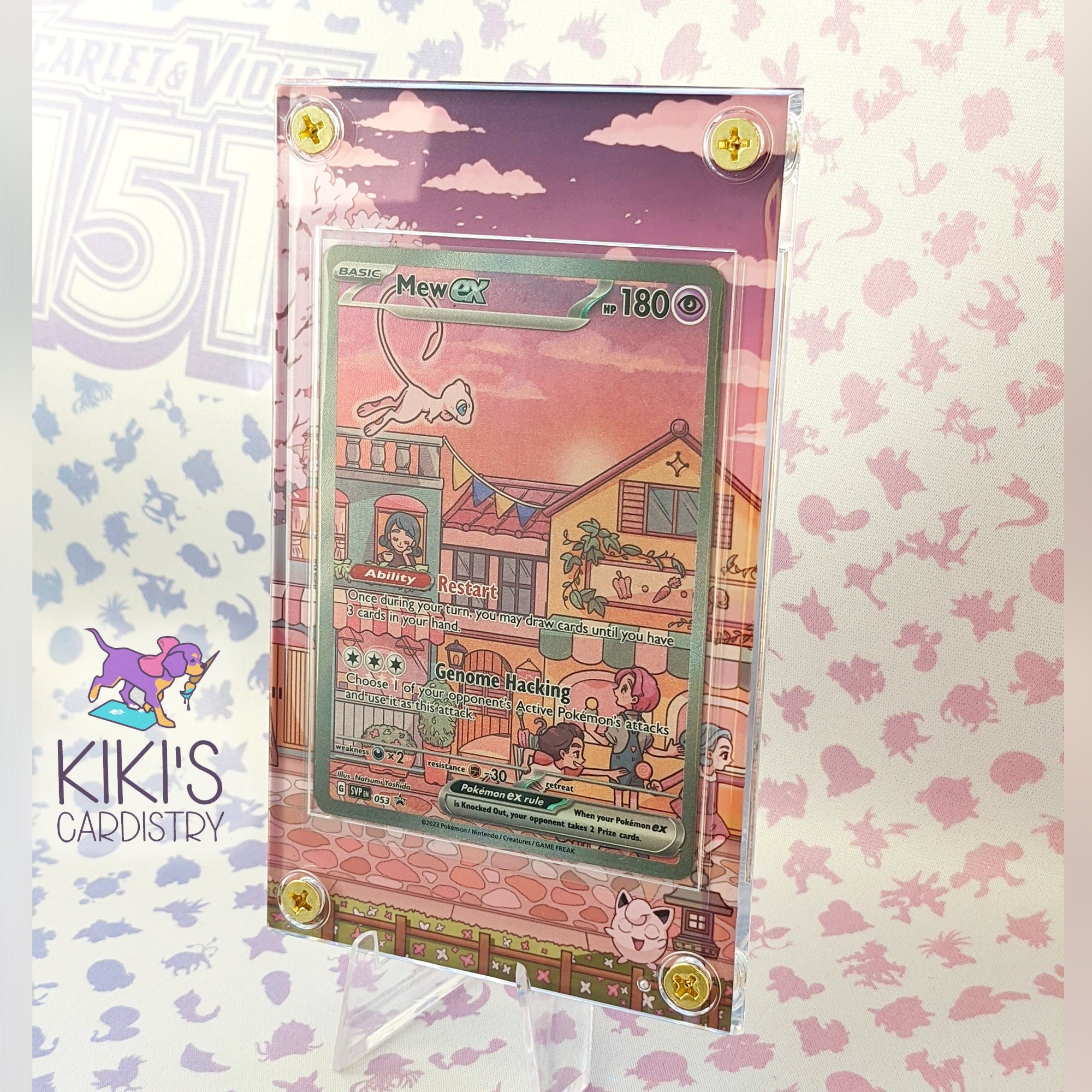 Mew 151 Extended Artwork Acrylic Card Display Case ミュウ SVP 053 - Etsy