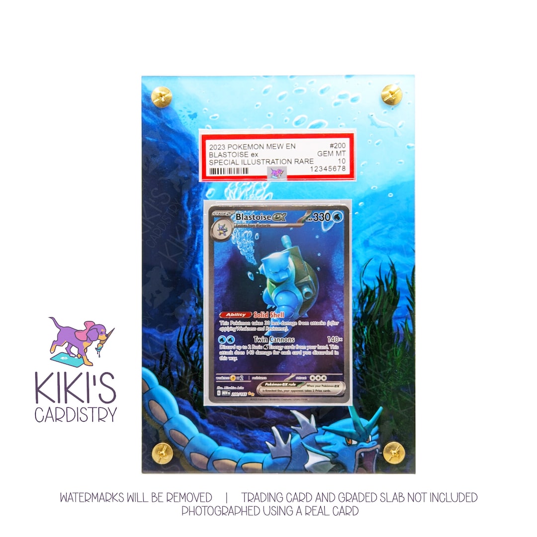 Blastoise 151 Extended Artwork Graded Card Display Case | Sv2a 200/165 ...
