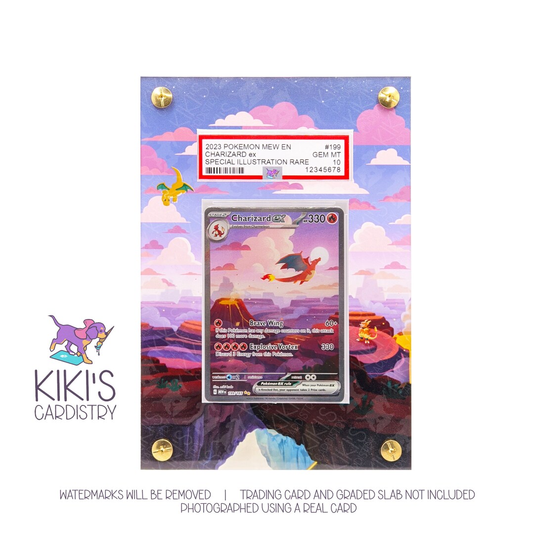 Charizard 151 Extended Artwork Graded Card Display Case リザードン SAR SV2a ...