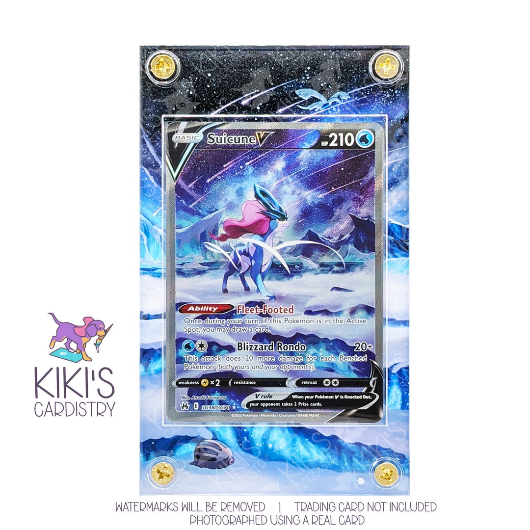 Suicune V Extended Artwork Acrylic Card Display Case スイクン Crown Zenith ...