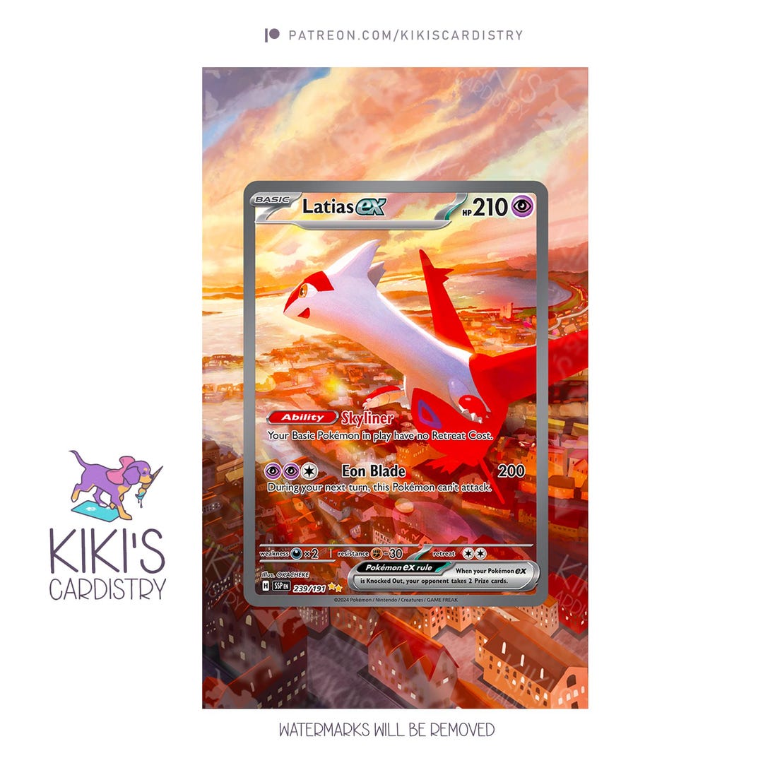 Latias Ex Printable Extended Artwork | Digital Download | Surging ...