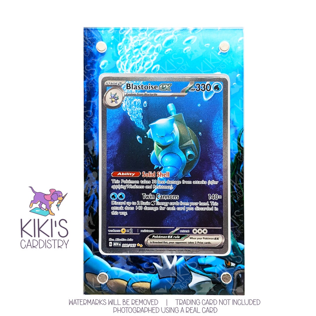 Blastoise 151 Extended Artwork Acrylic Card Display Case カメックス SAR MEW ...