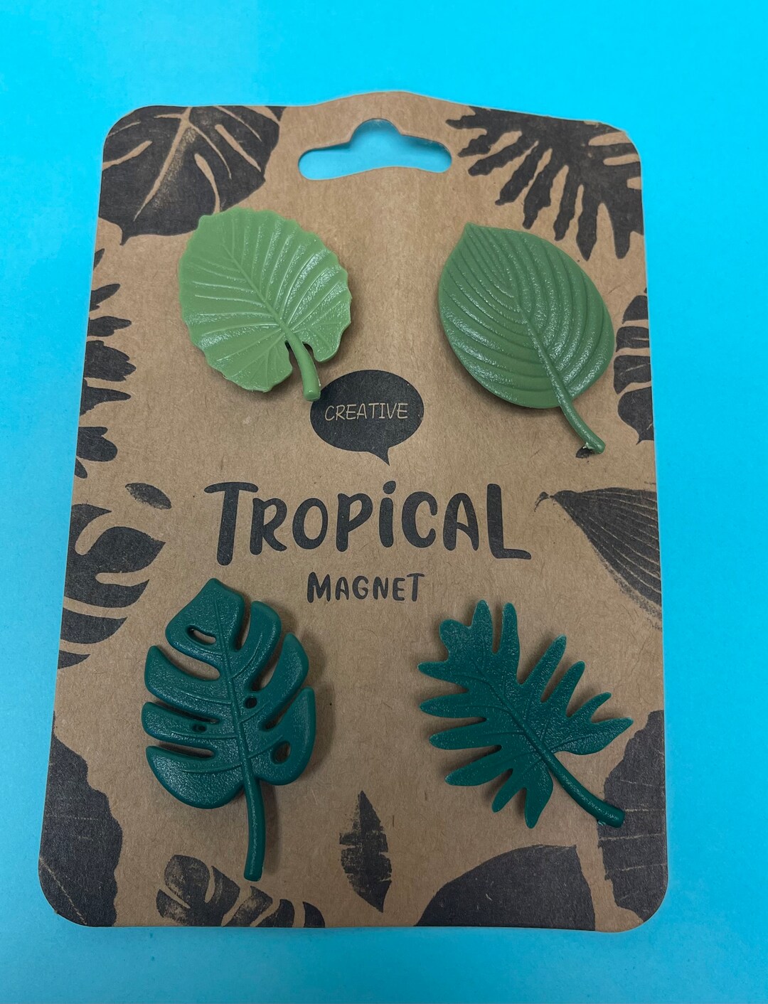 Tropical Plant Leaf Magnets - Etsy