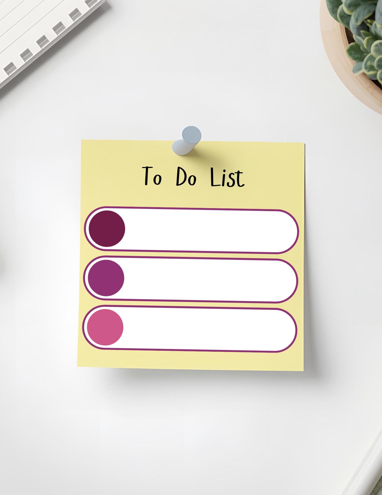 Printable Sticky Note To-do List Template | First Then Chart ...