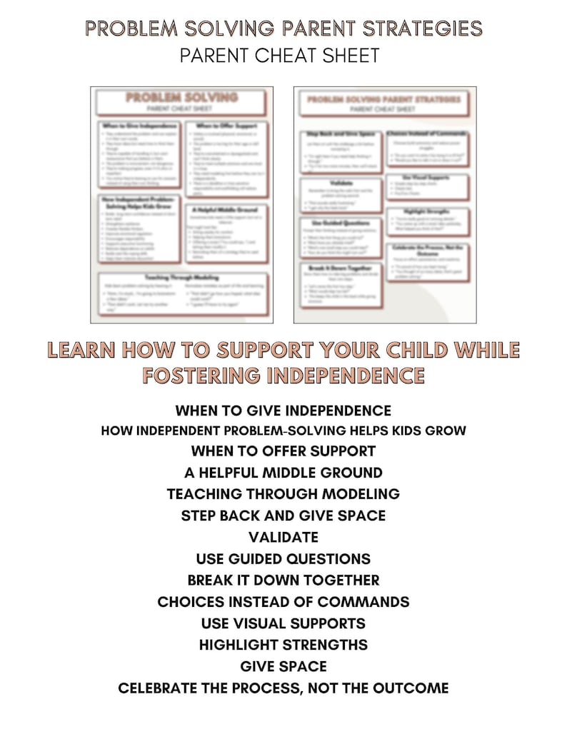Honesty + Problem Solving Parent Support Bundle | Navigating Lying in ...