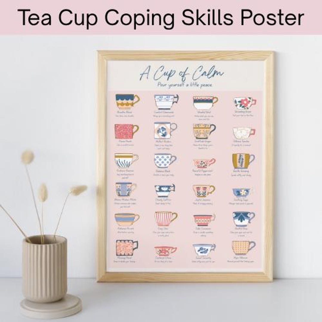 Teacup Calm Poster | Mindfulness & Coping Strategies for Kid, Teen ...