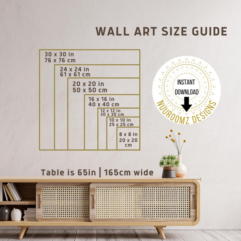 Abstract Tree Forest Square Wall Art Printable Home Decor, Livingroom ...