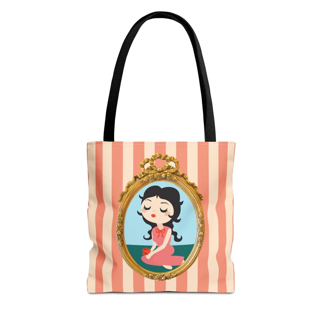 Melina Blue Self Portrait | Tote Bag (AOP) | Double Side Design - Etsy