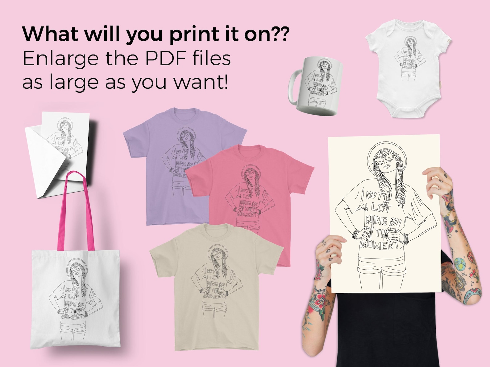 Printable Swiftie Coloring Page for Kids Adults Taylor Digital Eras ...
