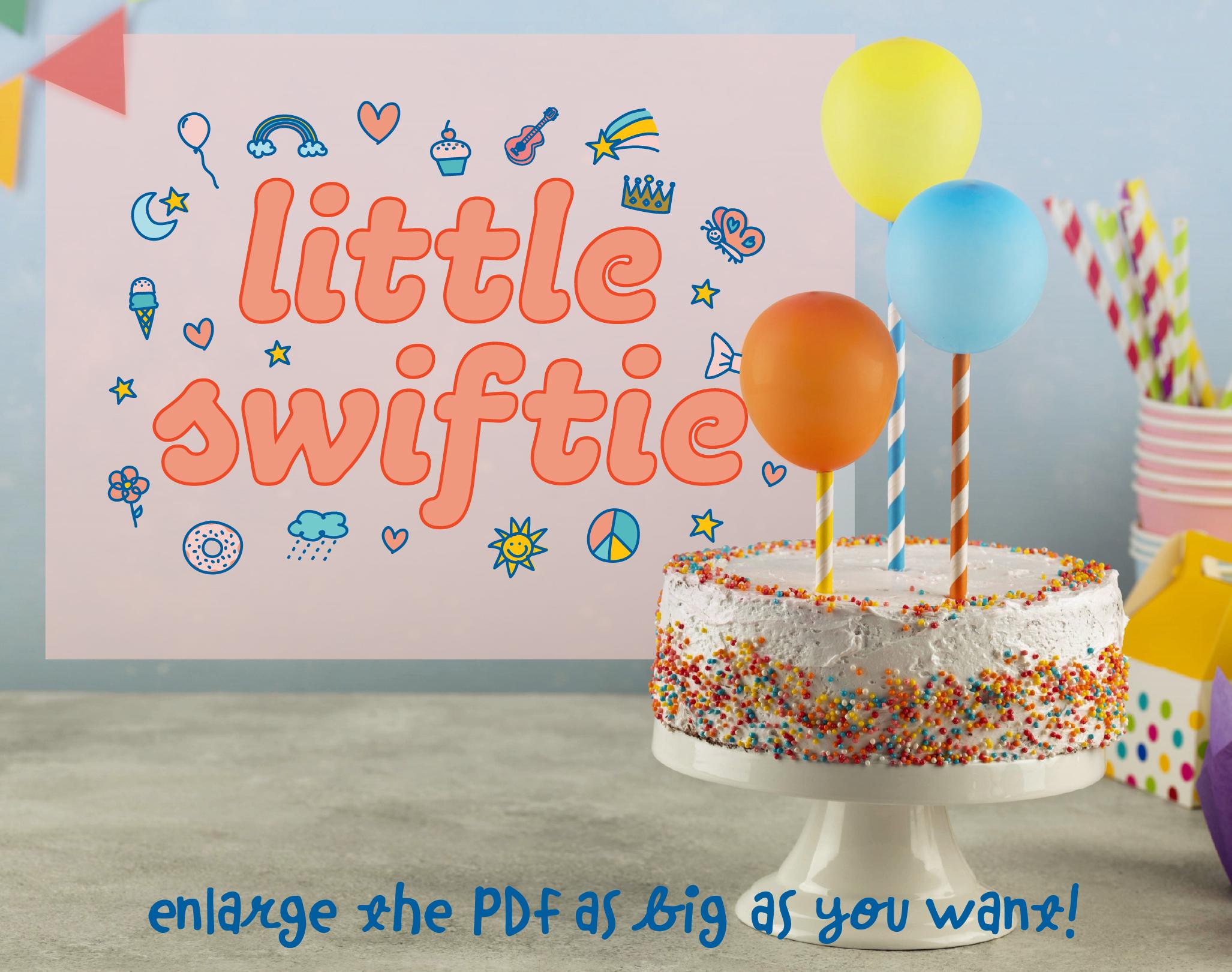 Little Swiftie Digital Download Printable Hi-res PNG, PDF, SVG - Etsy