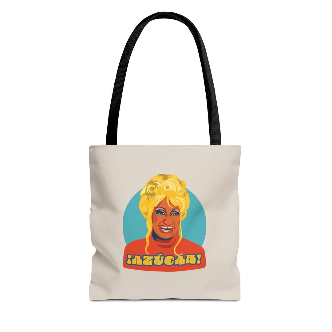 Celia Cruz Azucar Beige Tote Bag (AOP) - Etsy