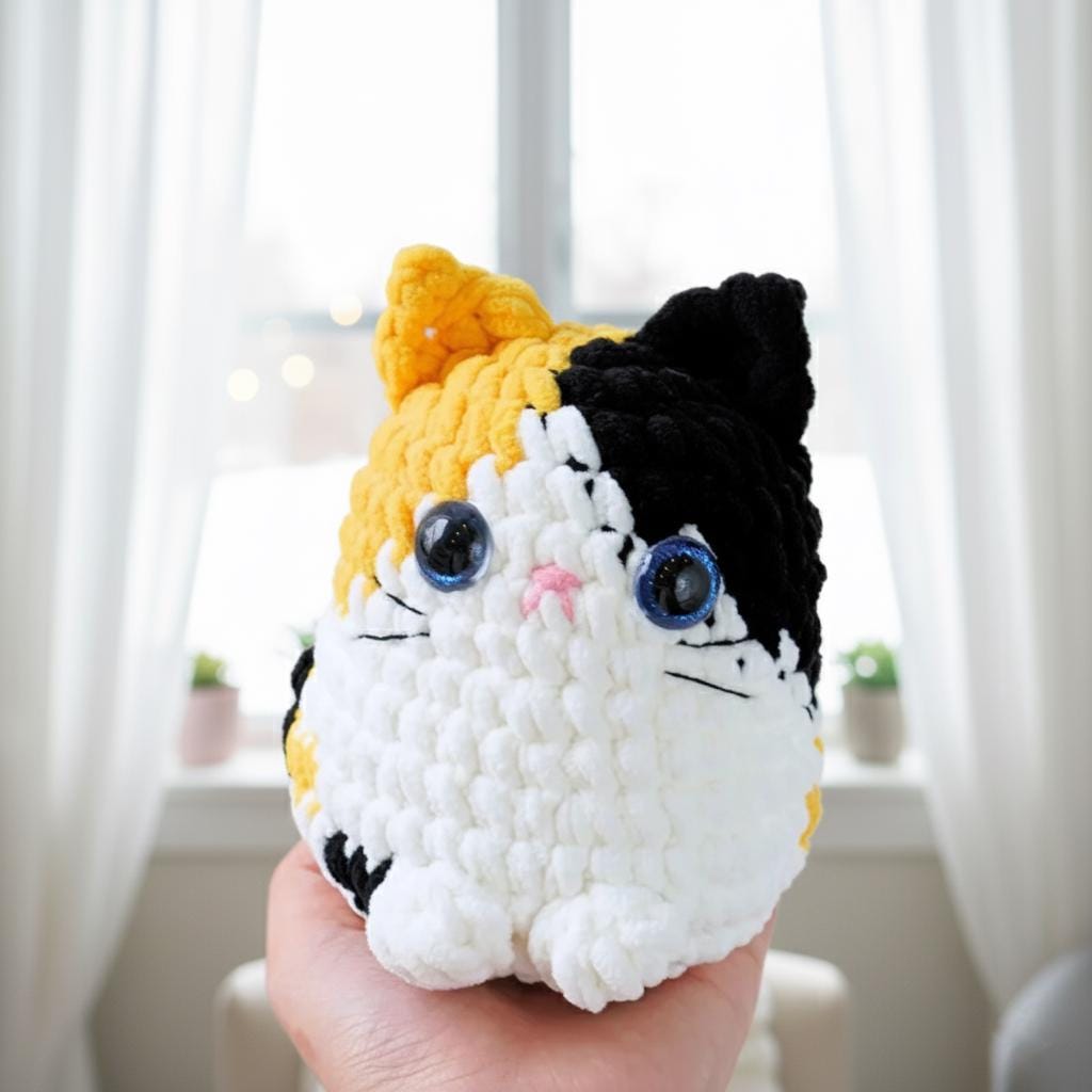 Chonky Cats Amigurumi Crochet Pattern Bundle (PDF), 7in1 Stuffed Animal ...