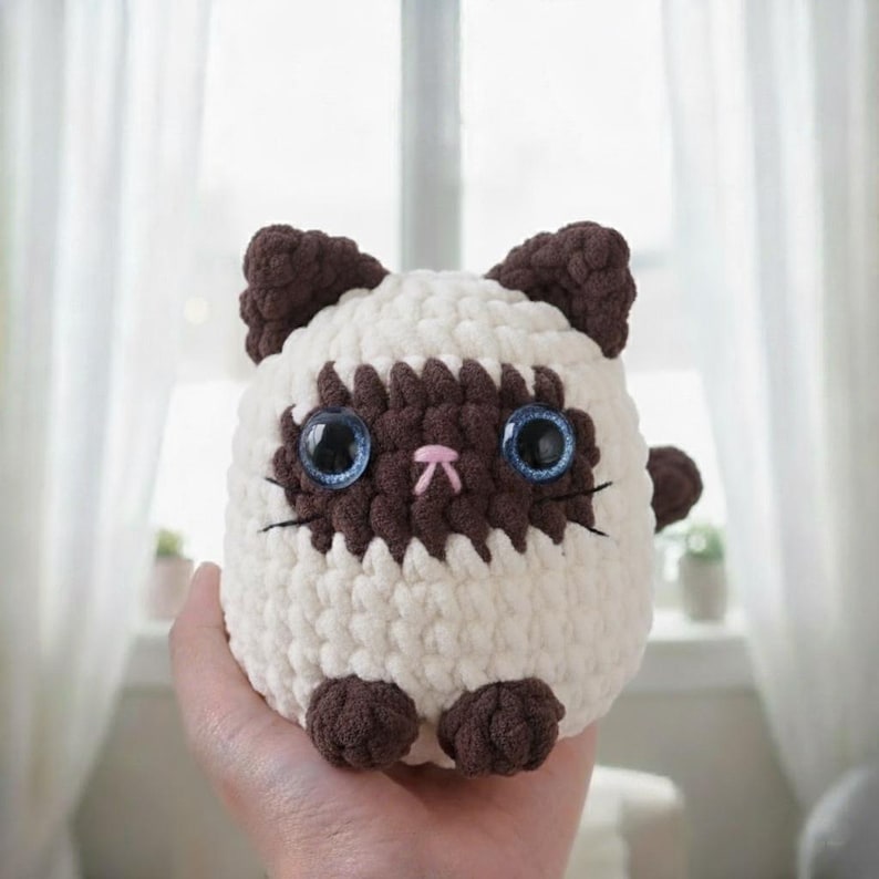 Chonky Cats Amigurumi Crochet Pattern Bundle (PDF), 7in1 Stuffed Animal ...