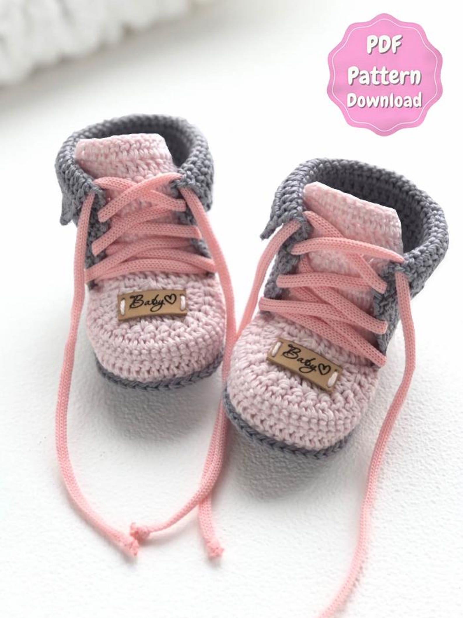 Newborn Baby Booties Crochet Pattern PDF, Easy Baby Shoes (0–12 Months ...