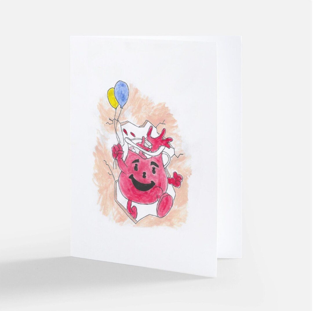 Kool-aid Man Greeting Card - Etsy
