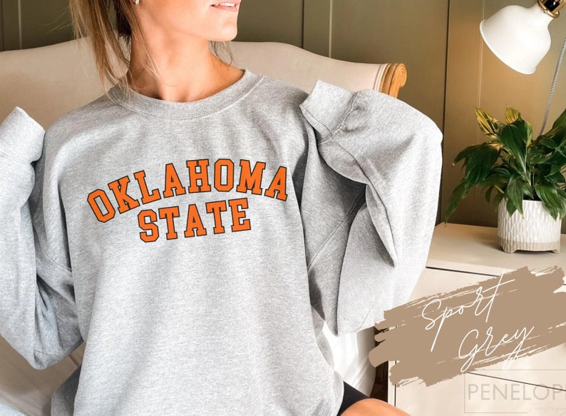 Oklahoma State Sweatshirt, Oklahoma State Game Day Sweatshirt, Vintage Oklahoma State Sweatshirt ...