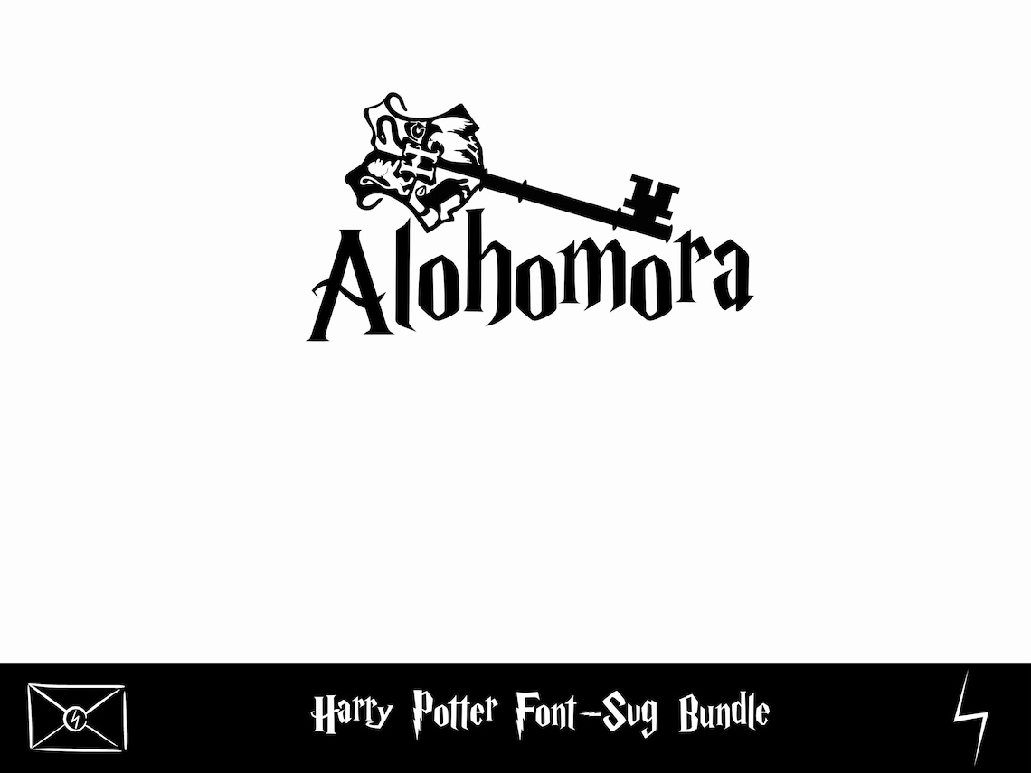 Potter Font Svg wizard Alphabet Svg Alohomora Svg Wizard - Etsy UK
