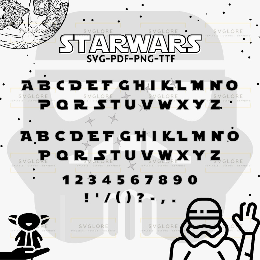 Star Font SVG, Alphabet Svg ,font Svg, Star Alphabet SVG, Font SVG ...