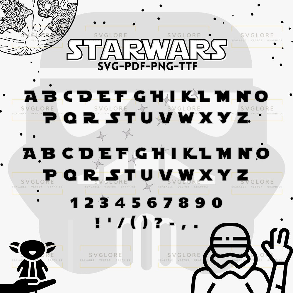 Star Font SVG, Alphabet Svg ,font Svg, Star Alphabet SVG, Font SVG ...