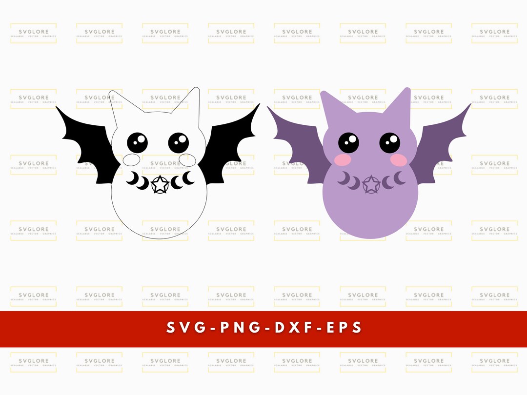 Pastel Goth Bat Sticker Svg,diverse Creative Digital Products: SVG ...