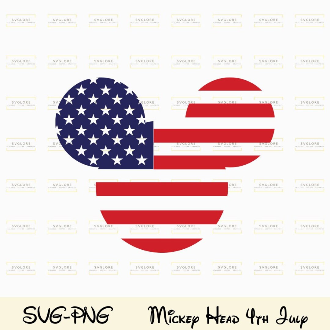Mickey 4th of July Clipart, Happy Fourth of July Svg for Cricut ...