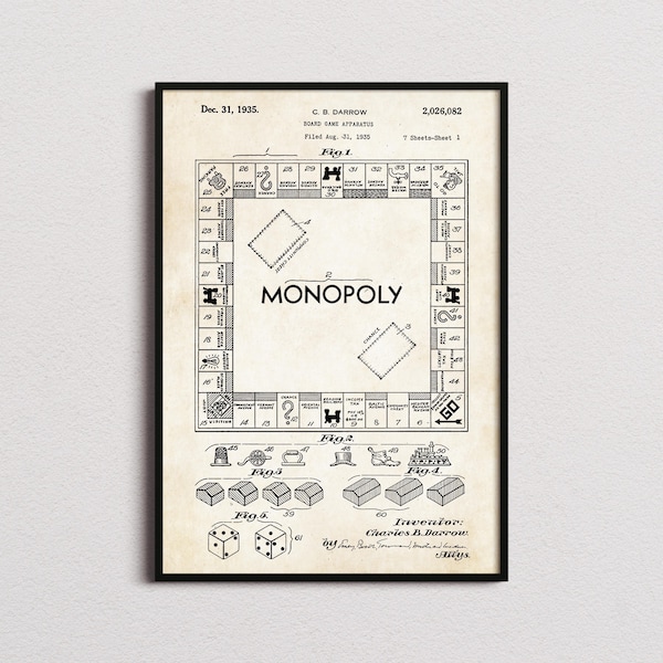 Monopoly Wall Art - Etsy