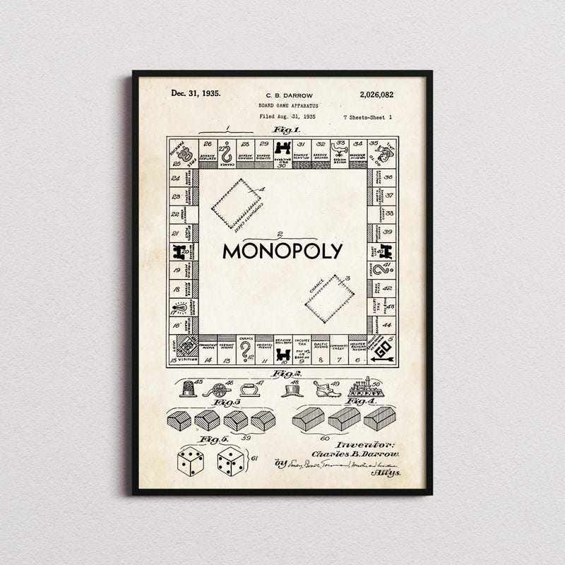 Monopoly Art - Etsy