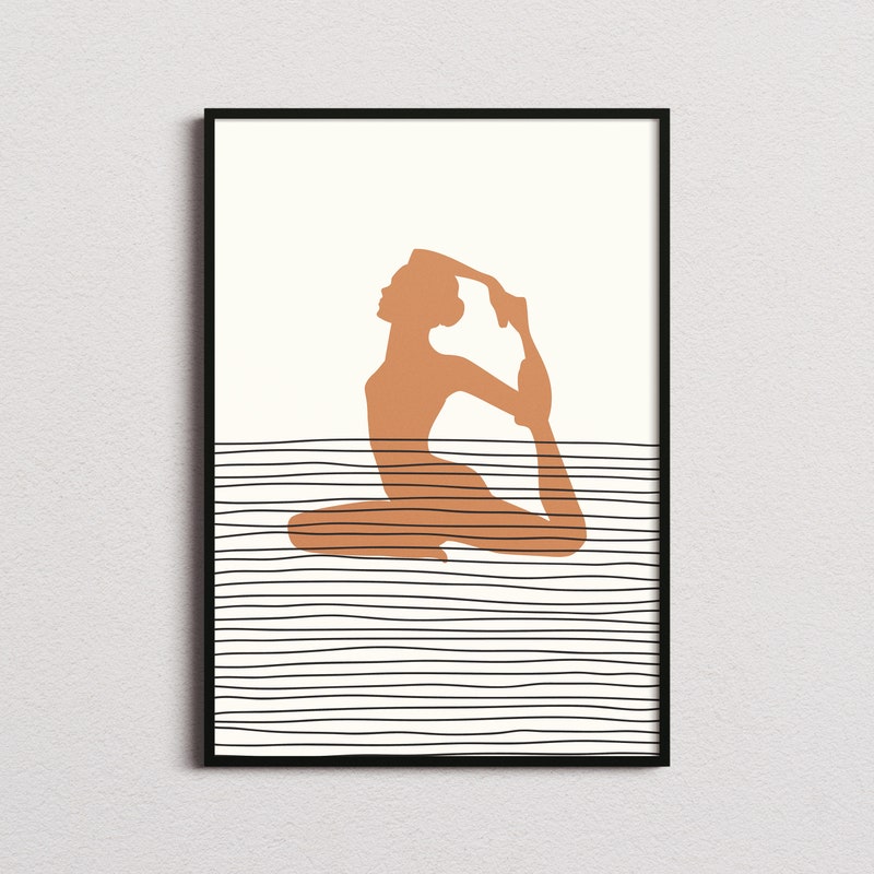 Yoga Print - Etsy