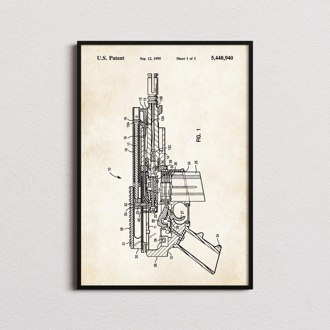 M16 Patent Print, M16 Poster, M16 Wall Art, M16 Art Print, M16 Gifts - Etsy
