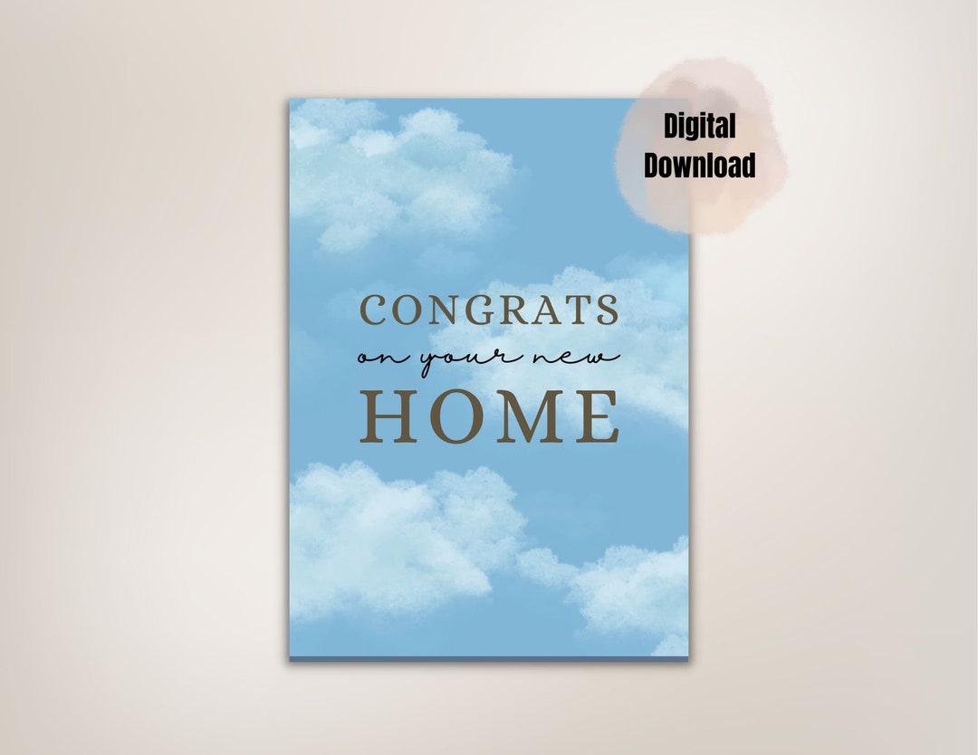 New Home New Memories Voucher, Warmth and Welcome Gift Card, New ...