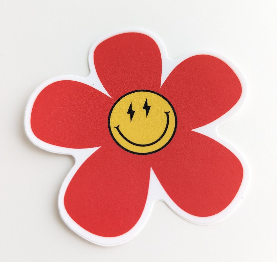 Red Daisy Decal, Billy Strings Decal, - Etsy