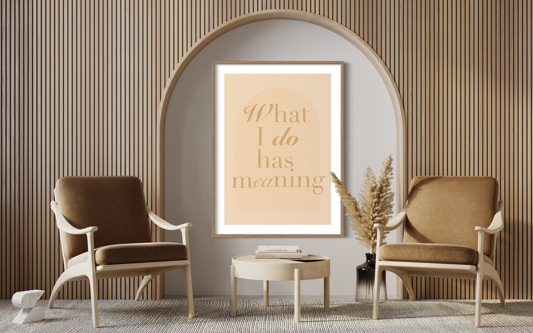 Poster Beige Caramel Wall Art, Positive Print, Motivational and Self ...